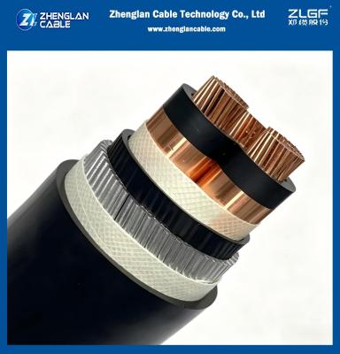 China 6.35/11KV Copper Conductor XLPE Insulation Copper Tape Shield Steel Wire Armored PVC sheath MV Power Cable 3x300mm2 for sale