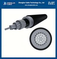 China 35KV Medium voltage overhead insulated cable 3C Covered Cable ACSR/XLPE/XLPE 266.8KCMIL for sale