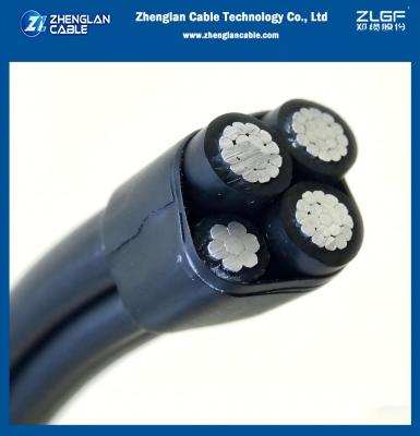 China 1KV ABC Cable 3x95+50mm2 Aluminum Core XLPE Insulated Aluminum Alloy XLPE Insulated AAC/XLPE+AAAC/XLPE ASTM  B231 for sale