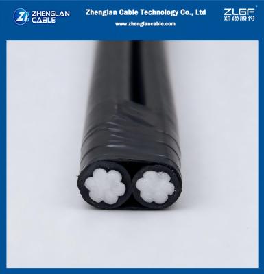 China 0.6/1kV Overhead Insulated Cable AAC/XLPE 2Cx50sqmm Alunimun with XLPE insulation LV ABC Cable for sale