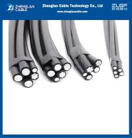 China 0.6/1kV Overhead Insulated Cable AAC/XLPE 2Cx50sqmm Alunimun with XLPE insulation LV ABC Cable for sale