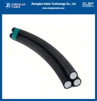 China Aerial Bundle Cable Triplex Cable 0.6/1kv AAC/XLPE+AAAC/XLPE 2x2AWG+2AWG ICEA S-76-474-2004 for sale