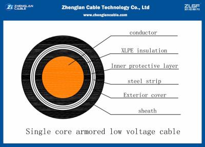 China Nominal Area :10~630mm2 0.6/1KV LV Single Core Insulated Cable /Armoured Power Cable（CU/PVC/XLPE/STA/NYBY/N2XBY)） for sale