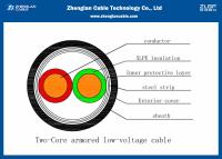 China 0.6/1KV Two Cores Armoured Power Cable With PVC Insulation （CU/PVC/LSZH/DSTA/NYBY/N2XBY/NYRGBY/NYB2Y） for sale