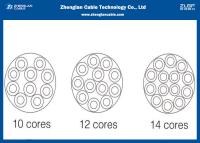 China Armoured Insulated Electrical Control Cable 10 Core Customized Color (CVV-S) 300V for sale