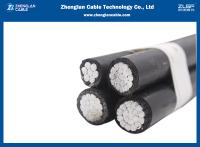 China 4x16sqmm Aluminum Core XLPE Insulated LV Aerial Bunched Cable for sale