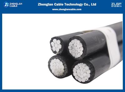 China 4x16sqmm Aluminum Core XLPE Insulated LV Aerial Bunched Cable for sale