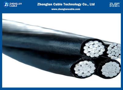 China 0.6/1KV Power Transmission XLPE PVC Overhead Insulated Cable 4 Core IEC60502-1 for sale