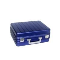 China 100% Pure Aluminum Hard Case Blue Aluminum Molded Carrying Box for sale