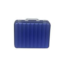 China 100% Pure Aluminum Hard Case Blue Aluminum Molded Carrying Box for sale