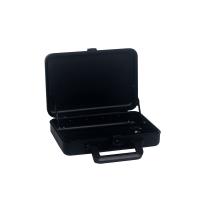 China Aluminum Display Box Black Aluminium Magic Prop Storage Case For Magician for sale