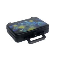 China Aluminum Display Box Black Aluminium Magic Prop Storage Case For Magician for sale