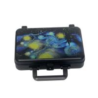 China Aluminum Display Box Black Aluminium Magic Prop Storage Case For Magician for sale