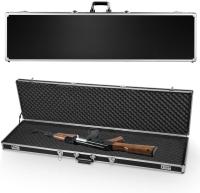 China Padded With Foam Gun Carry Cases Long Aluminum Gun Storage Case for sale
