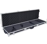 China Black Aluminum Hard  Case , Army Gun Carrying Case For Packing Guns for sale
