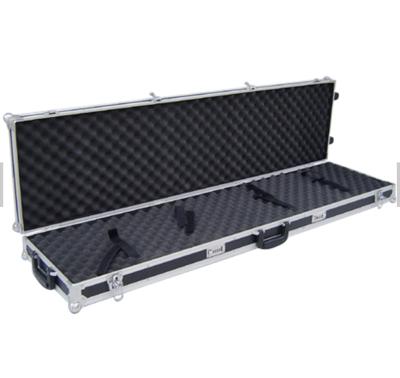 China Black Aluminum Hard  Case , Army Gun Carrying Case For Packing Guns for sale