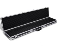 China Hard Aluminum Gun Case Long Waterproof Carrying Case Lockable And Thick Foam for sale