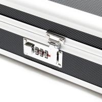 China Hard Aluminum Gun Case Long Waterproof Carrying Case Lockable And Thick Foam for sale