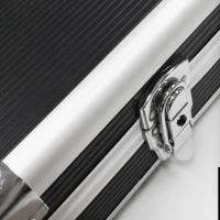 China Hard Aluminum Gun Case Long Waterproof Carrying Case Lockable And Thick Foam for sale