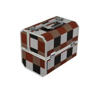 China 3 in 1 Aluminum Cosmetic Cases, Aluminum PU Cosmetic Carrying Case for sale