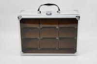 China Aluminum Acrylic Watch Storage Case Watches Carrying Box for sale