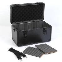 China Light Weight Black Aluminum Tool Storage Box With Shoulder for sale