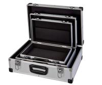 China 3 In 1 Aluminum Hand Tool Boxes ABS Light Weight Silver for sale