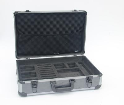 China Customized Hard Aluminum Carry Case With Inside Die Cut Foam Slot for sale