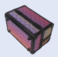 China Aluminum Cosmetic Train Cases For Makeup Artists With ABS Or PVC Material for sale