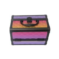 China Aluminum Cosmetic Train Cases For Makeup Artists With ABS Or PVC Material for sale