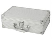 China Pink Cosmetic Case 90 Degree Open and Multi - Purpose Aluminum Makeup Case For Travel for sale