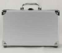China Pink Cosmetic Case 90 Degree Open and Multi - Purpose Aluminum Makeup Case For Travel for sale