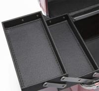 China Wear Resistant Aluminium Cosmetic Case 0.8 Kgs Light Weight Makeup Beauty Box For Transport for sale