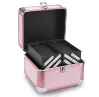 China Wear Resistant Aluminium Cosmetic Case 0.8 Kgs Light Weight Makeup Beauty Box For Transport for sale