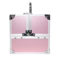 China Light Weight Aluminum Cosmetic Cases, Red Lining Small Aluminum Cosmetic Vanity Case for sale