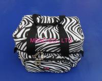 China Custom Zebra Print Makeup Case , Fabric Zebra Makeup Bag L 320 X W 220 X H 240mm for sale