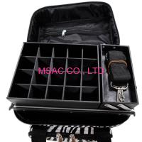 China Custom Zebra Print Makeup Case , Fabric Zebra Makeup Bag L 320 X W 220 X H 240mm for sale