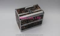 China Hair Dressing CAluminium Beauty Case Big Handle With Two Locks Wear Resistant for sale