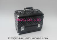China Black Aluminium Beauty Case With Two Locks L 260 X W 150 X H 160mm Moistureproof for sale