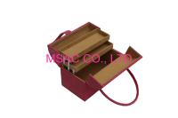 China 2021 Hot Sale Red Leather Beauty Case for sale