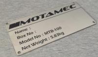 China Case Accessories Stainless Steel Brass Nameplate Logo for sale