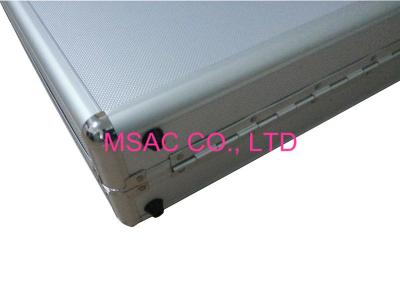 China Wear Resistant Aluminum Hard Case Silver With Die Cut EVA Foam Inside for sale