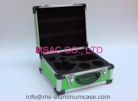 China Green Aluminum Hard Case With Die Cut EVA Inside For Medical Accessories for sale