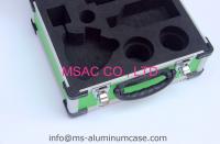 China Green Aluminum Hard Case With Die Cut EVA Inside For Medical Accessories for sale