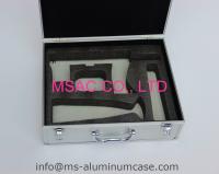China Silver Diamond Aluminum Briefcase Tool Box , Light Weight Lockable Aluminium Case for sale