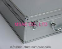 China Silver Diamond Aluminum Briefcase Tool Box , Light Weight Lockable Aluminium Case for sale
