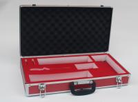 China Red Aluminum Carrying Case , Light Weight Aluminium Hard Case With Foam for sale