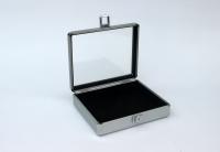China Custom Small Silver Aluminum Cases With Transparent Arylic Panel For Packing Tools for sale