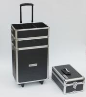 China Large Capacity Aluminum Instrument Case 370 X 245 X 780mm With Trolley for sale