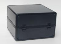 China Waterproof Aluminum Hard Case Two Metal Locks Black Fireproof Panel For Tools for sale